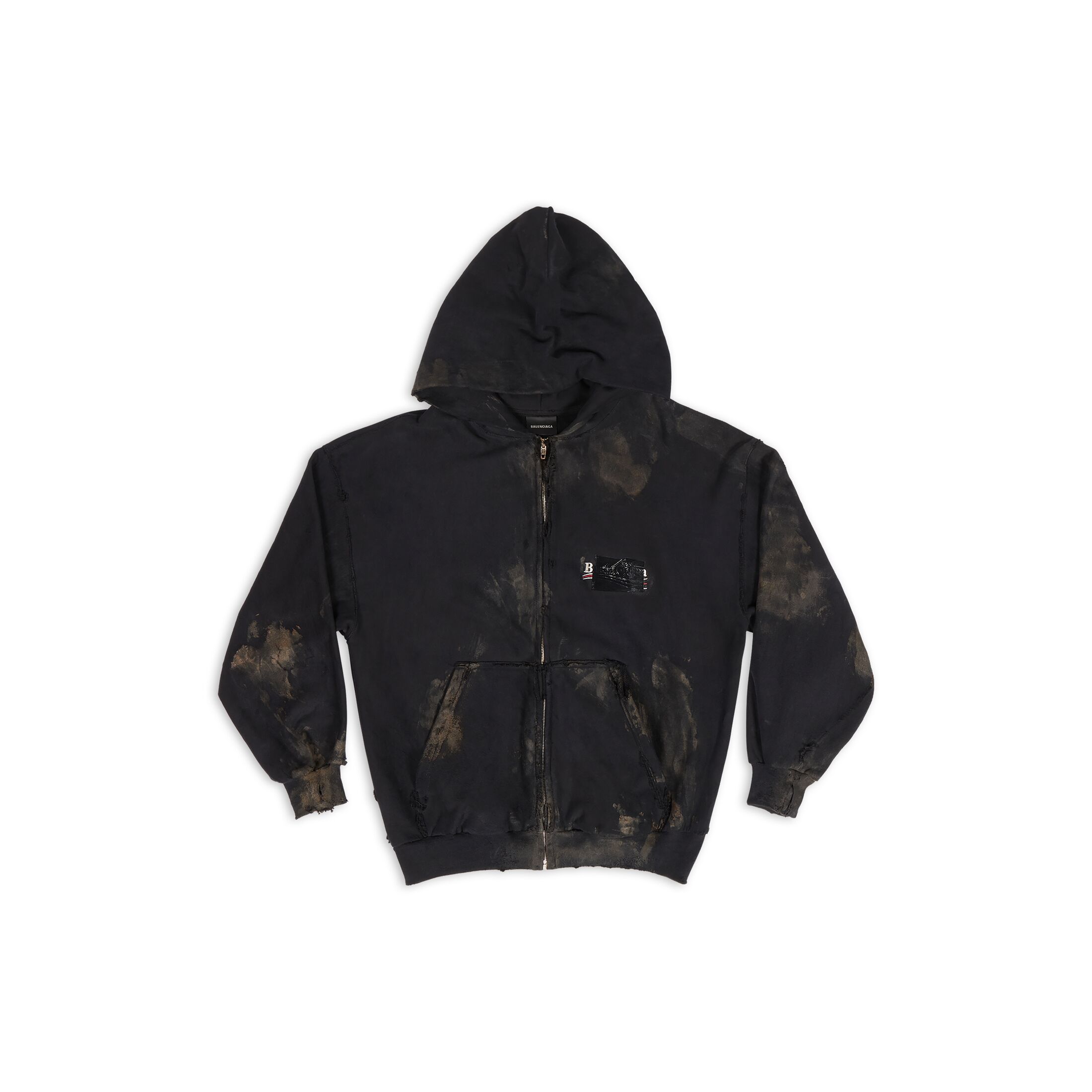 GAFFER修身拉链连帽卫衣 | Balenciaga